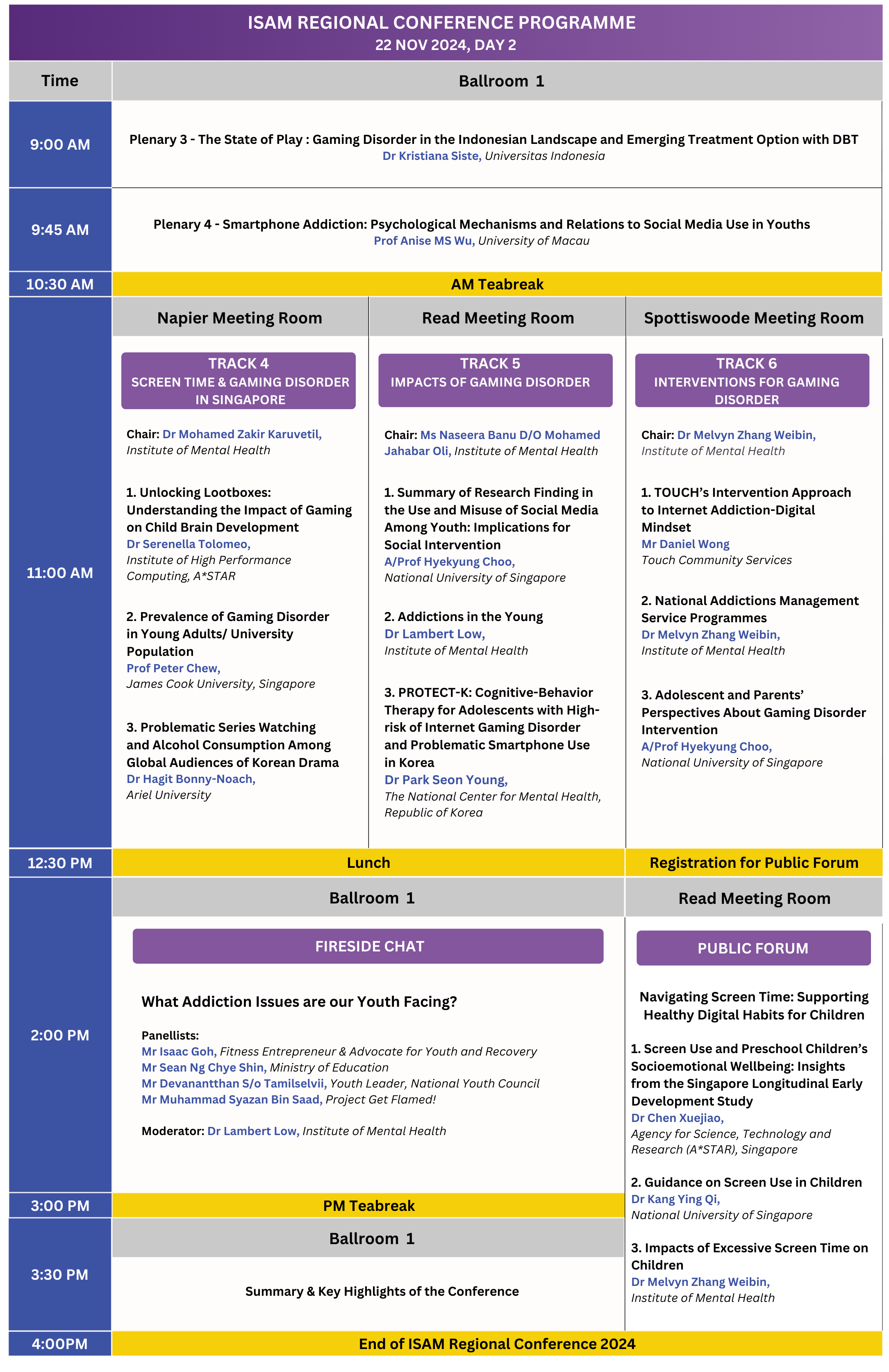 Day 2 Programme